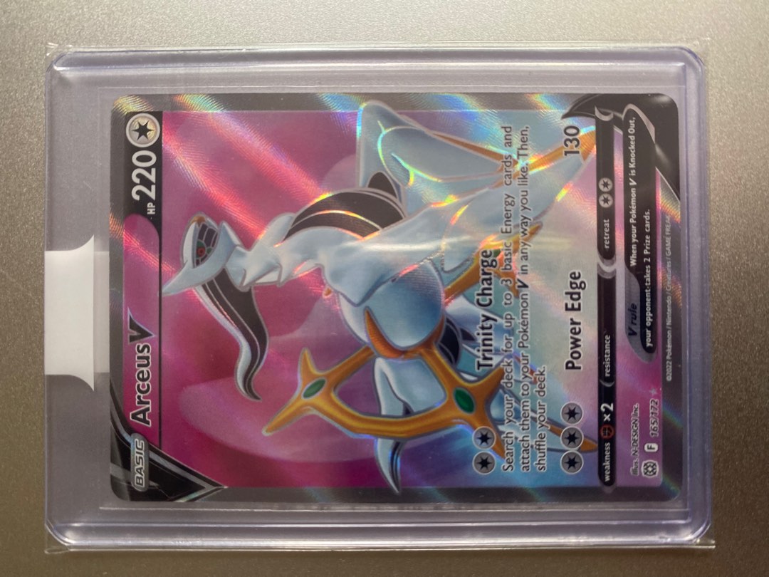 Pokemon Arceus V Full Art Ultra Rare, Hobbies & Toys, Toys & Games on ...