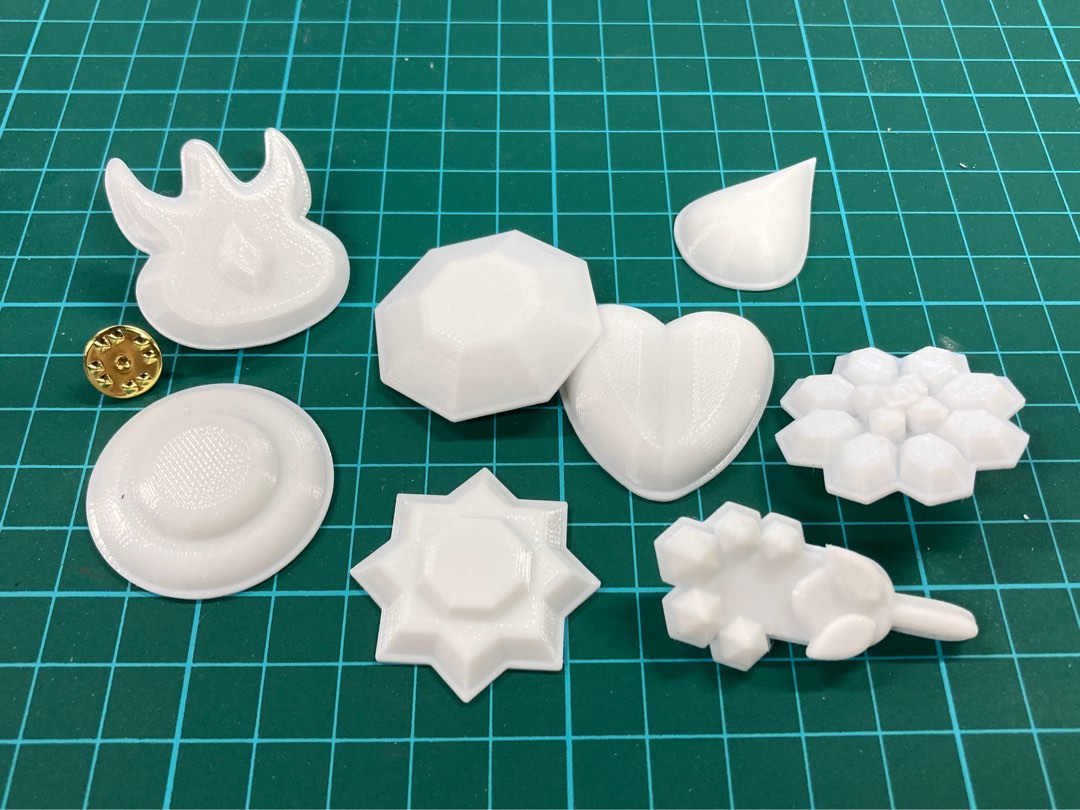 Pokémon Badges (Generation 1) - 3D printed kit, Hobbies & Toys, Toys ...