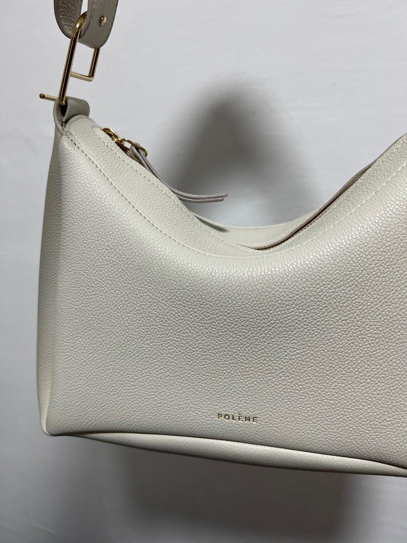 Polene Umi Bag White CHALK TEXTURED LEATHER, Women's Fashion, Bags ...