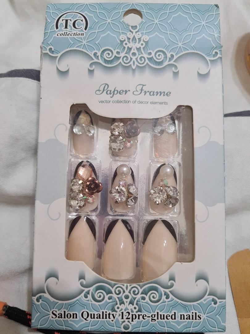 Pre glued nails, Beauty & Personal Care, Hands & Nails on Carousell