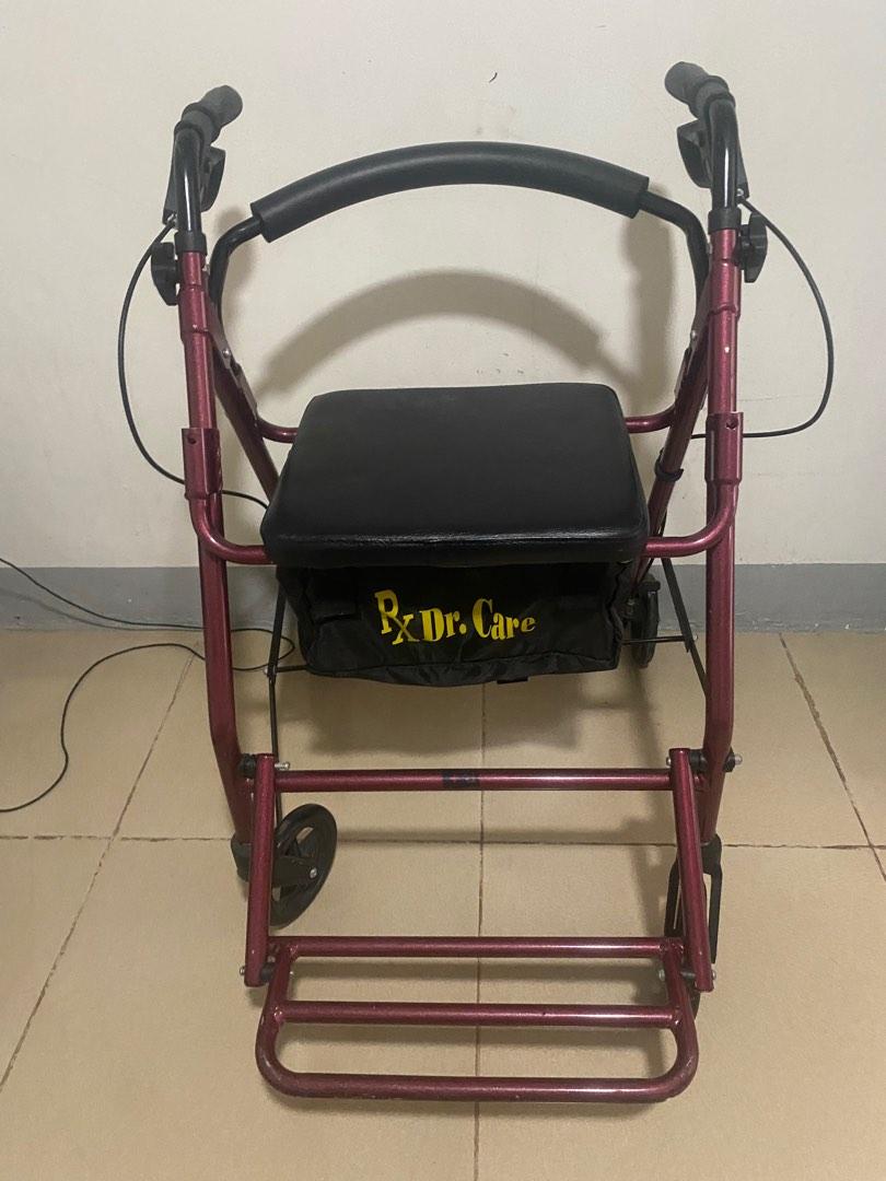 Preloved Adjustable Adult Medical Walker Rollator with Seat and ...