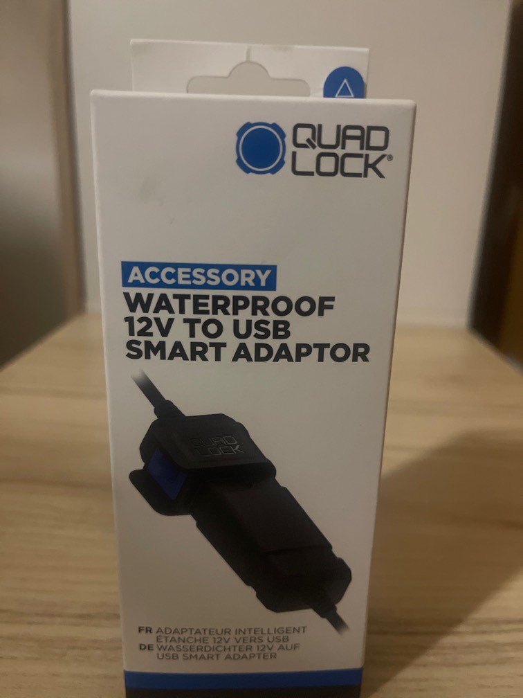 quad lock waterproof 12v to usb smart adaptor, Motorcycles, Motorcycle ...