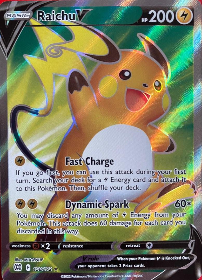 Raichu V Full Art Ultra Rare, Hobbies & Toys, Toys & Games on Carousell