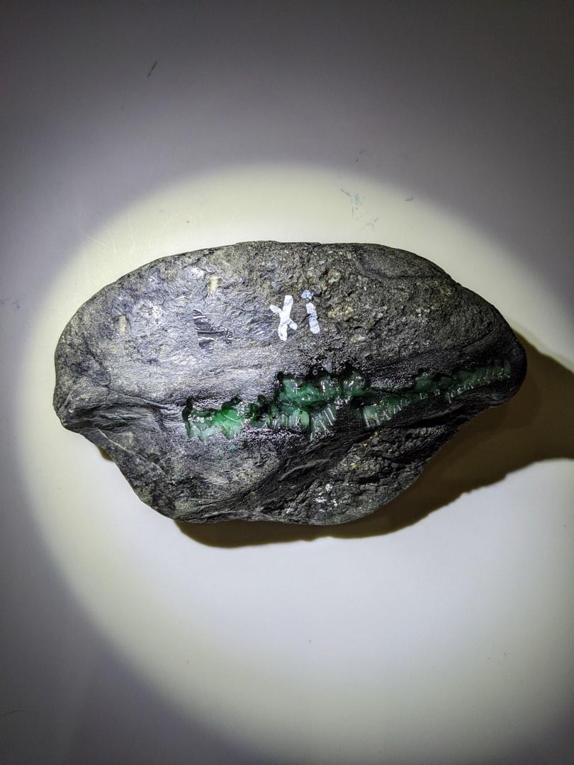 Rare collectible Green jadeite raw stone, Women's Fashion, Jewelry ...