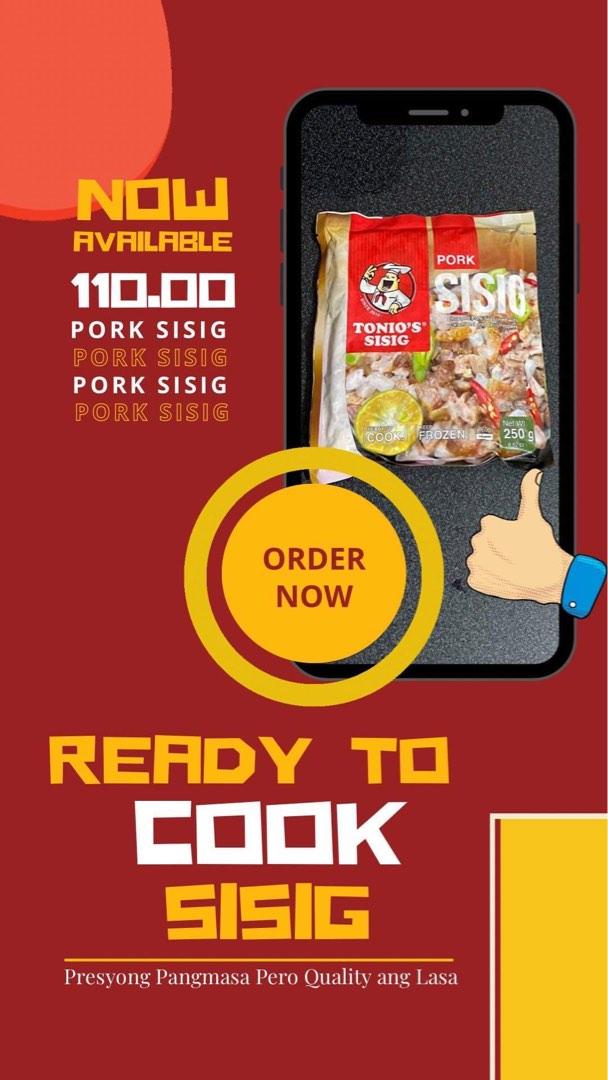 Ready to Cook Sisig, Food & Drinks, Chilled & Frozen Food on Carousell