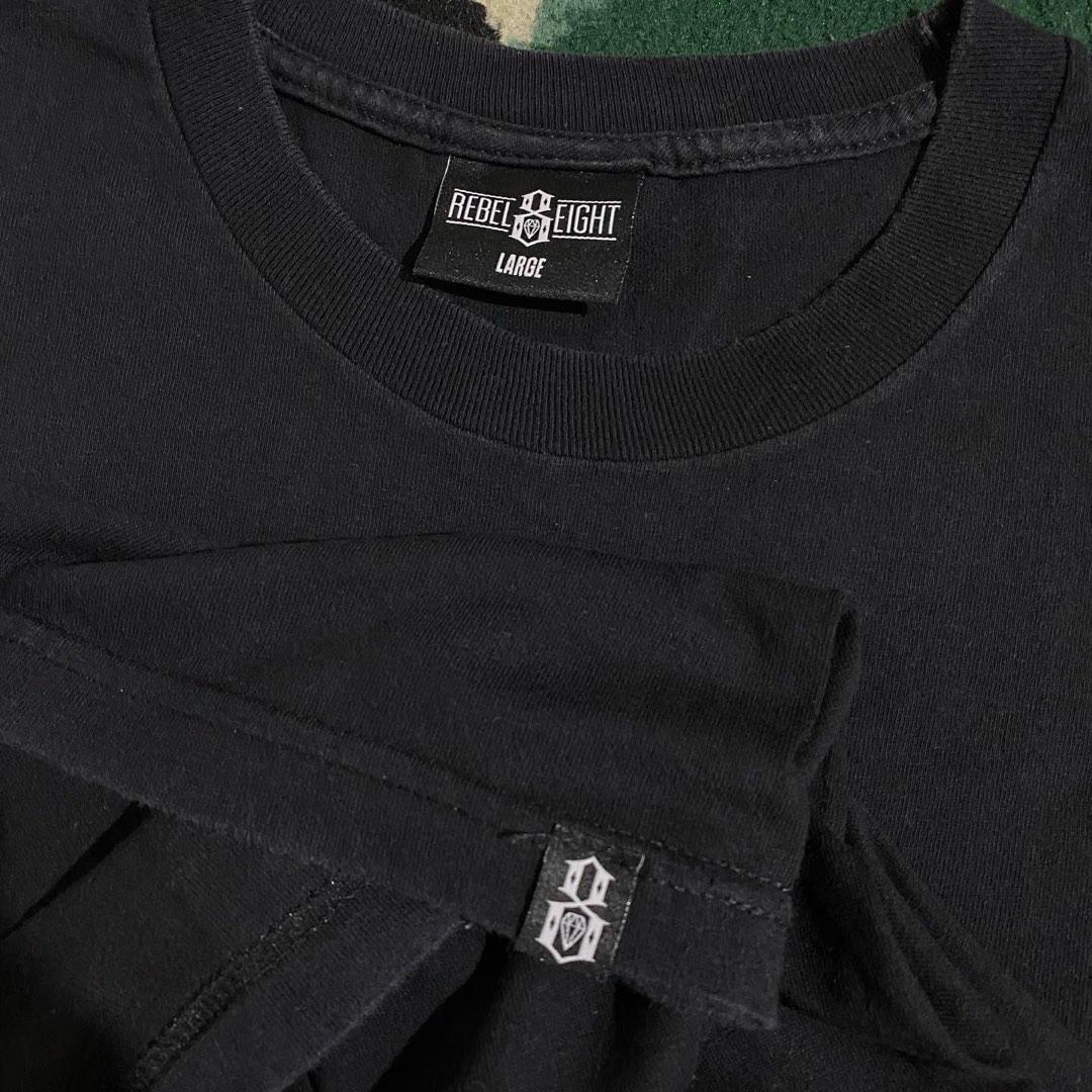 Rebel Eight "Circle Logo Skull", Fesyen Pria, Pakaian , Atasan di Carousell