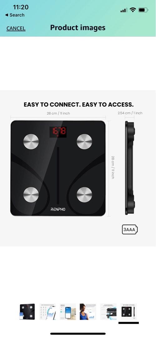 RENPHO- Digital Weighing Scale, Health & Nutrition, Health Monitors ...