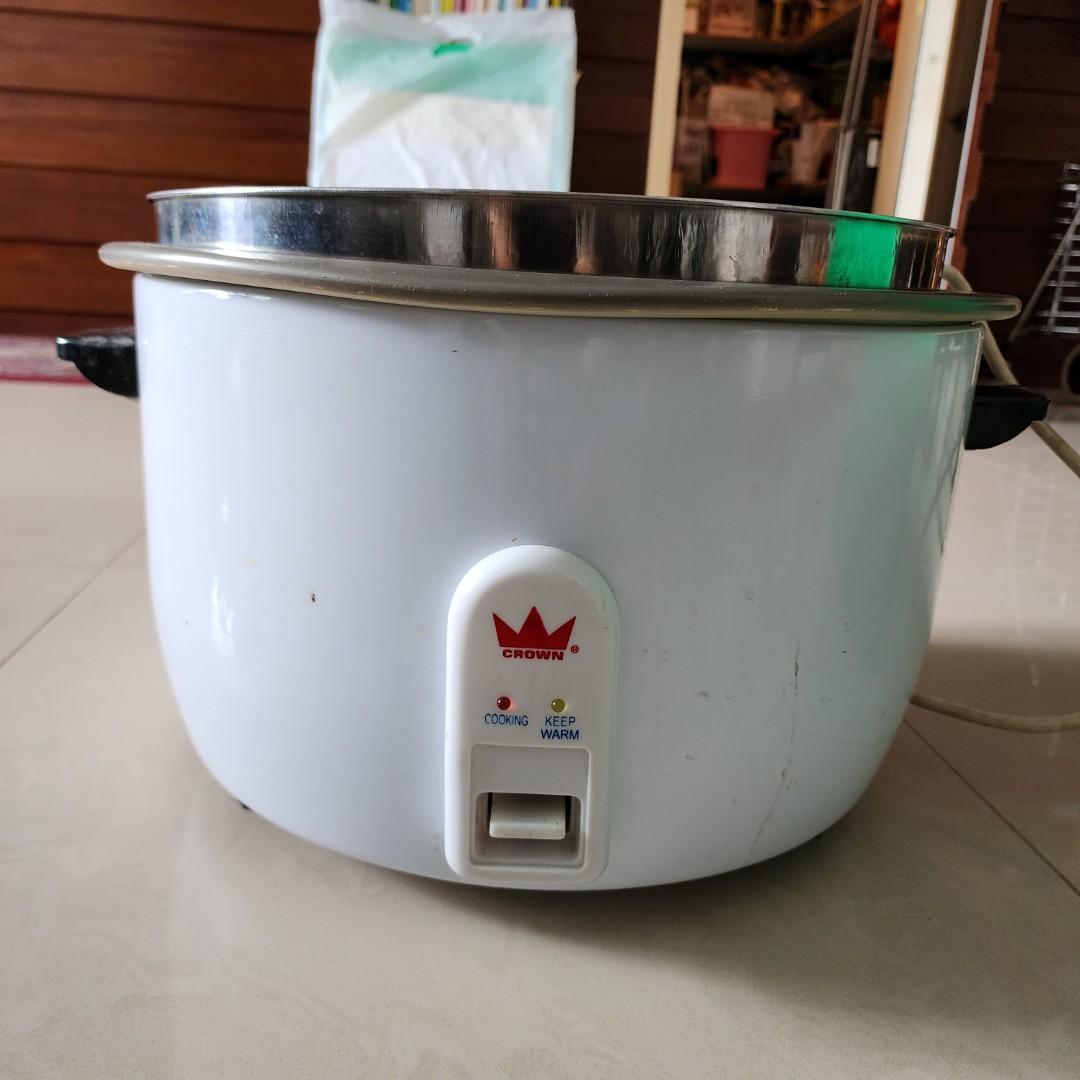 Rice Cooker - Crown ER40A. 6.5KG Rice/8L, TV & Home Appliances, Kitchen ...