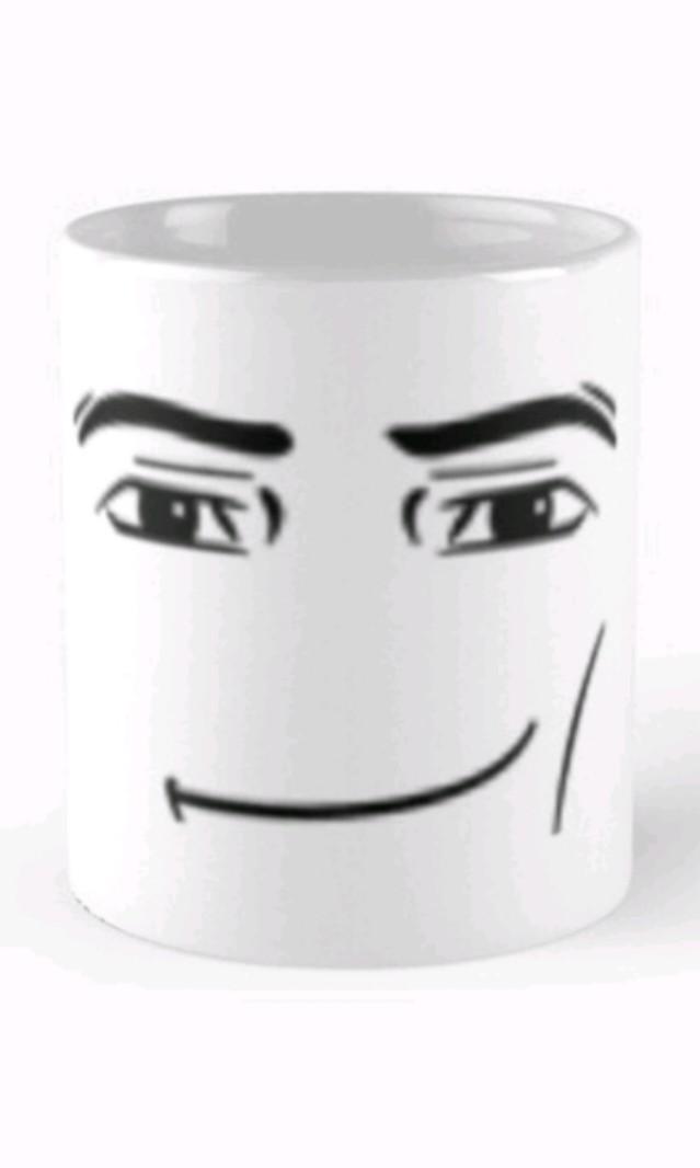 Roblox man face Mug, Everything Else on Carousell