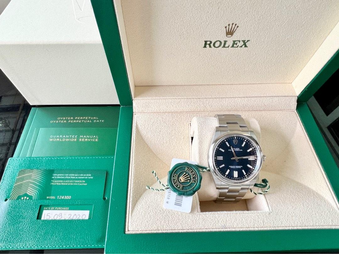 Rolex OP41 Blue, Luxury, Watches on Carousell