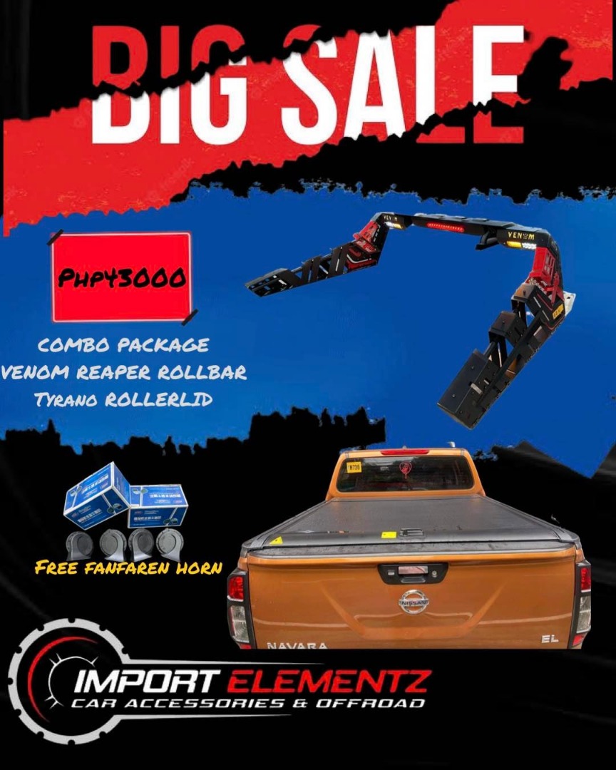 ROLLERLID AND ROLLBAR COMBO for Pick Up Navara Ranger Strada Raptor ...