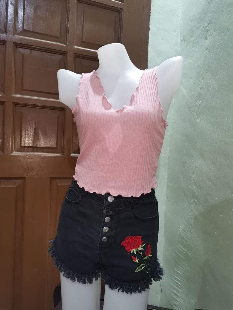 Sando croptop shein, Women's Fashion, Tops, Blouses on Carousell