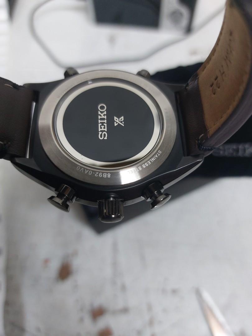 SEIKO Prospex World Time Radio-Sync Solar Chronograph Black Dial Men's ...