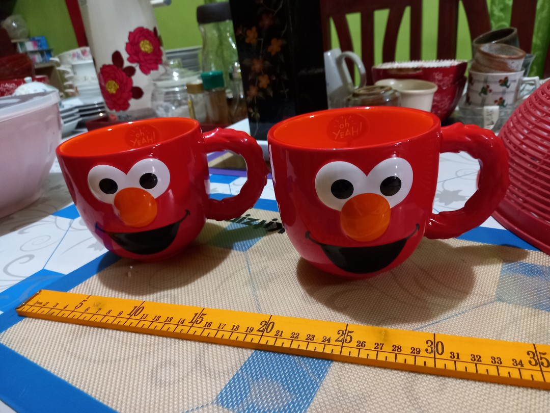 Sesame Street Elmo Big Cup, Hobbies & Toys, Memorabilia & Collectibles ...