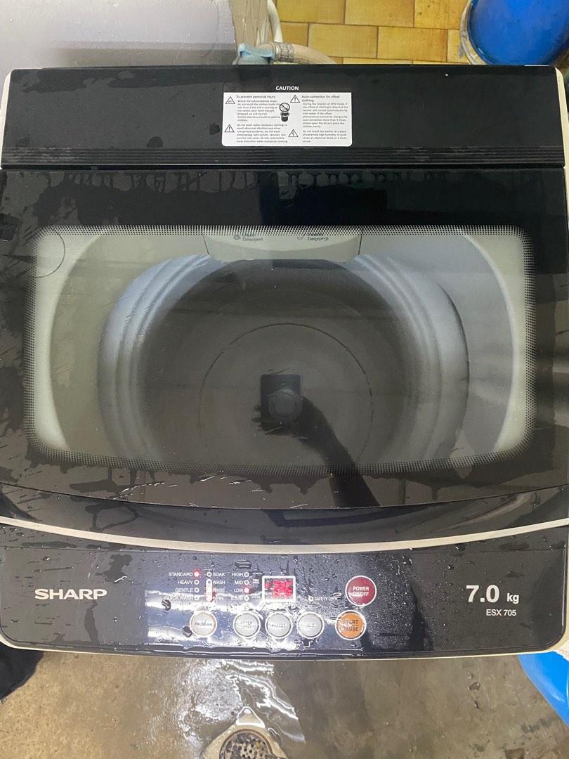 Sharp 7KG Top Loading Washing Machine, TV & Home Appliances, Washing ...