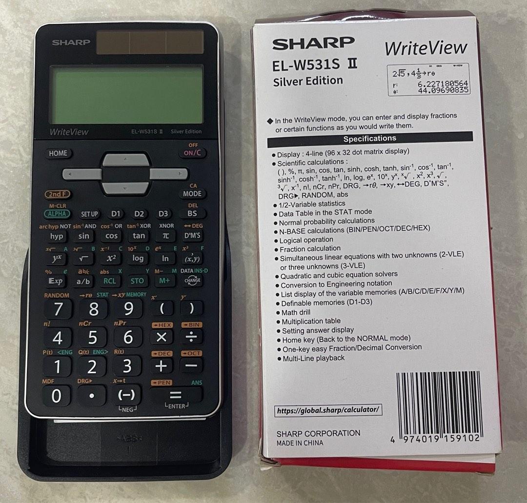 Sharp Scientific calculator EL-531SII, Computers & Tech, Office ...