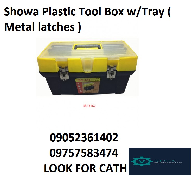 Showa Plastic Tool Box w/Tray ( Metal latches ), Commercial ...