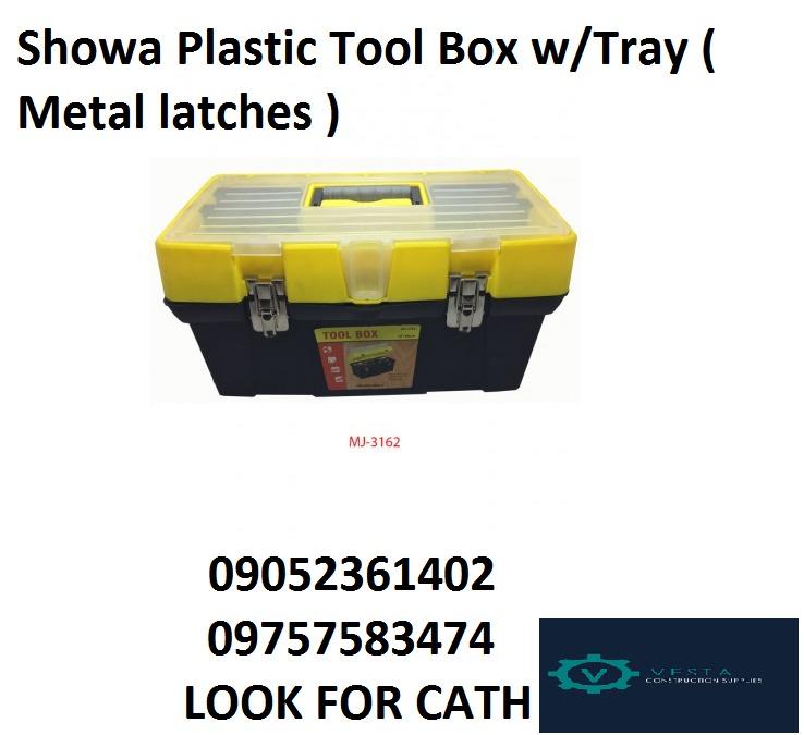 Showa Plastic Tool Box w/Tray ( Metal latches ), Commercial & Industrial, Industrial Equipment ...