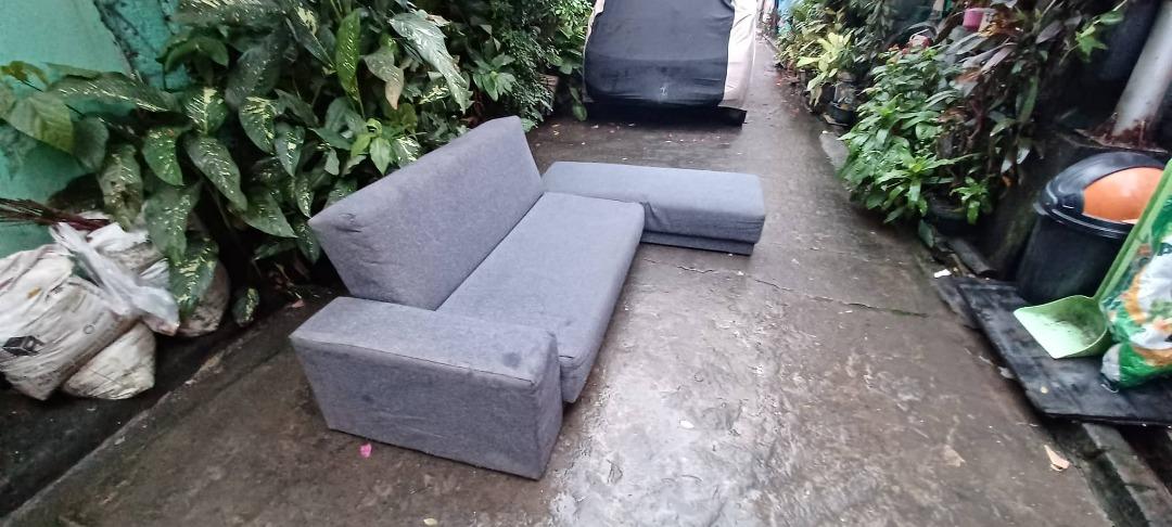 Sofa Bed with Extension/Foot Rest, Furniture & Home Living, Furniture ...