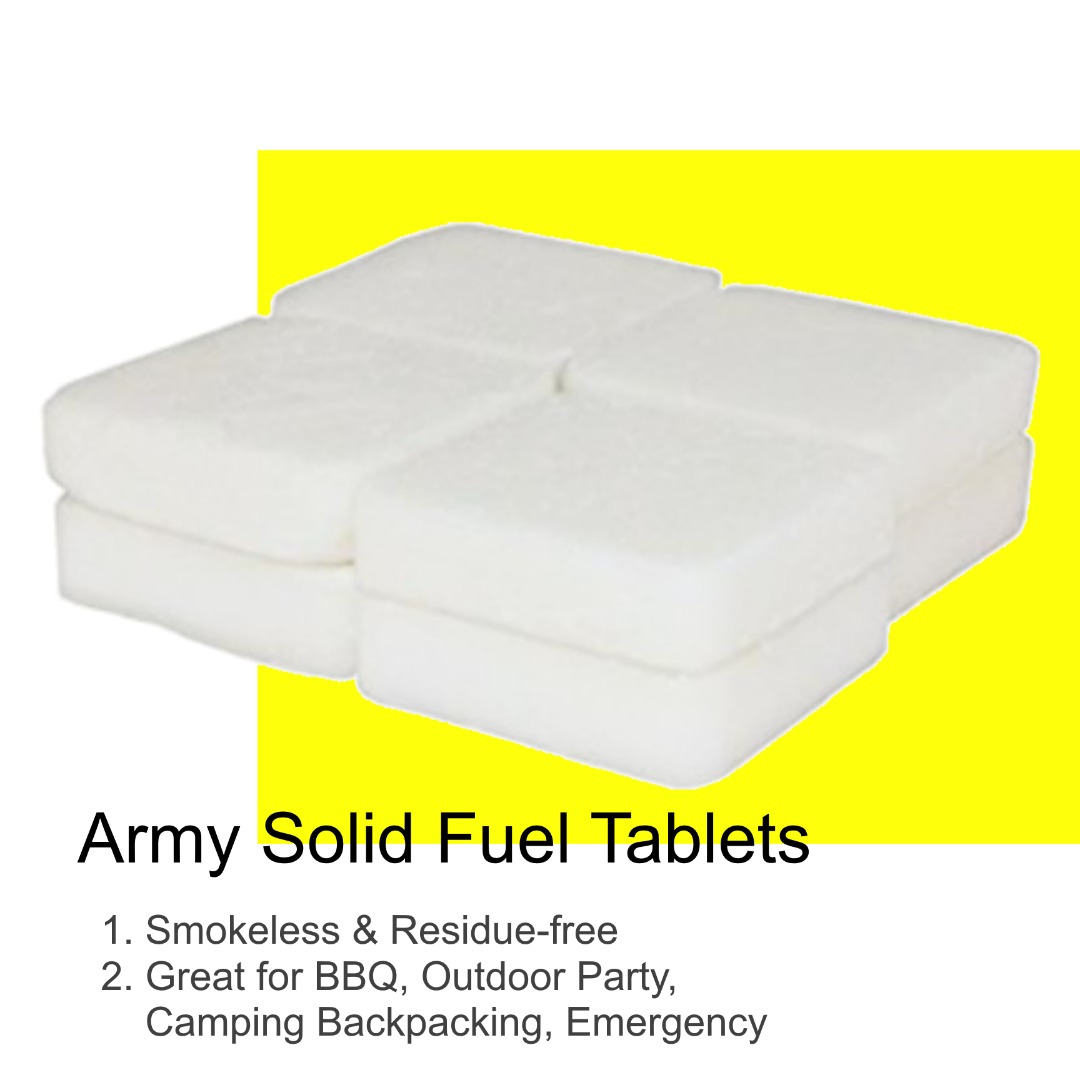 Solid Fuel Tablet for Portable Stove - Great for BBQ, Outdoor Party ...