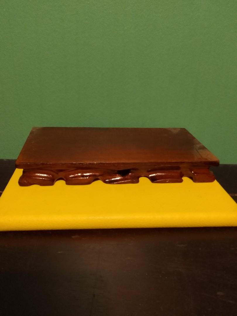 Solid Hardwood Rectangle stand, Hobbies & Toys, Collectibles ...