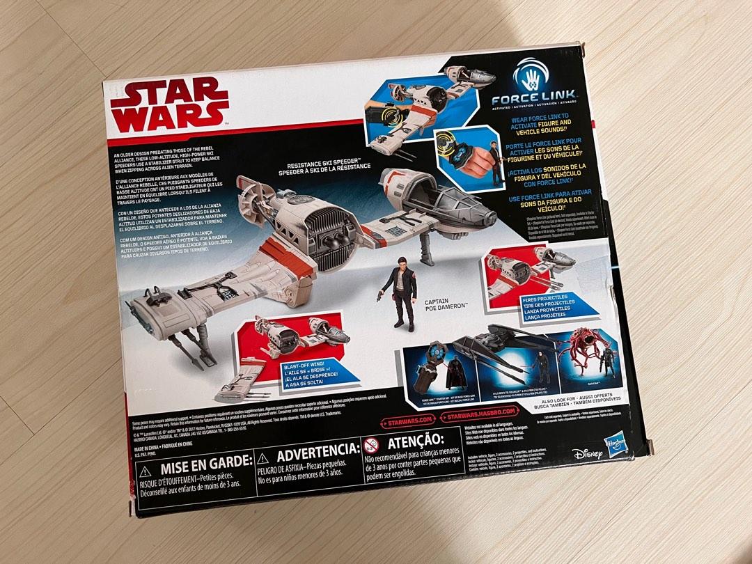 Star Wars Force Link Resistance Ski Speeder and Captain Poe Dameron ...