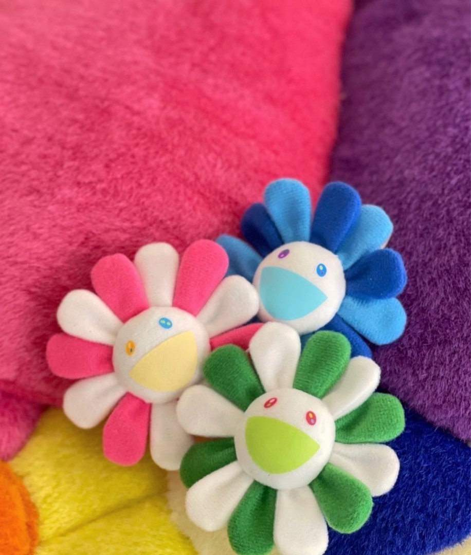 Takashi Murakami Flower Keychain Pin, Hobbies & Toys, Toys & Games on ...