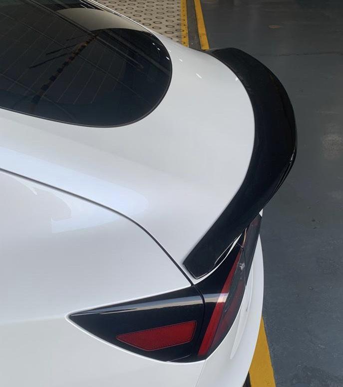 Tesla Model 3 Boot Spoiler, Car Accessories, Accessories on Carousell