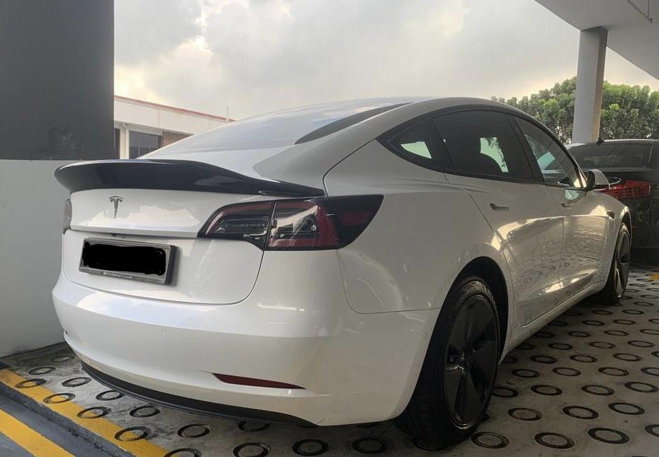 Tesla Model 3 Boot Spoiler, Car Accessories, Accessories on Carousell