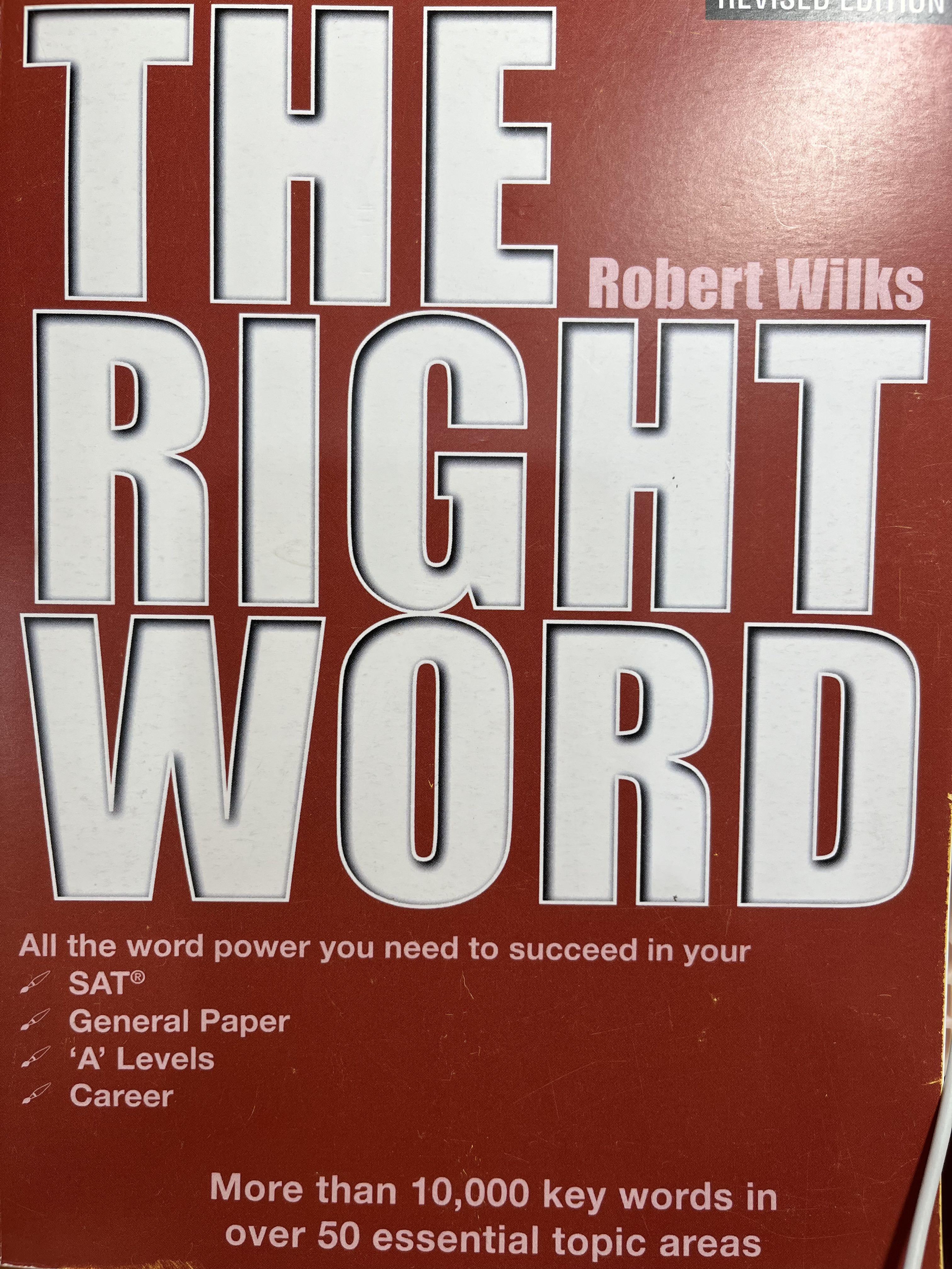 The Right Word (English assessment book), Hobbies & Toys, Books ...