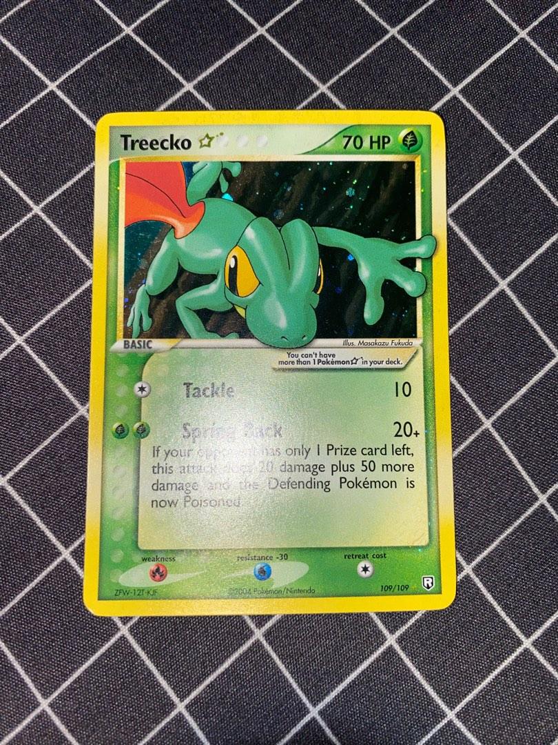 (Swirl) Treecko Gold Star 109/109 - Pokemon EX Team Rocket Returns ...
