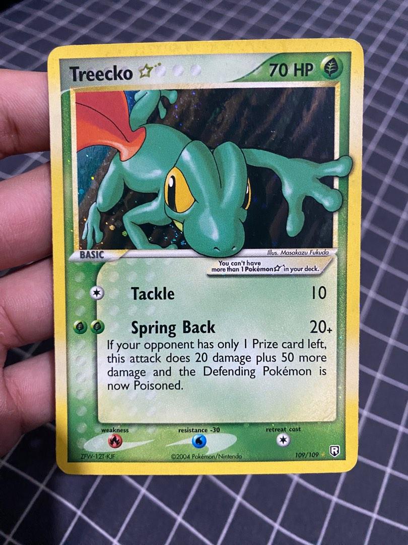 (Swirl) Treecko Gold Star 109/109 - Pokemon EX Team Rocket Returns ...