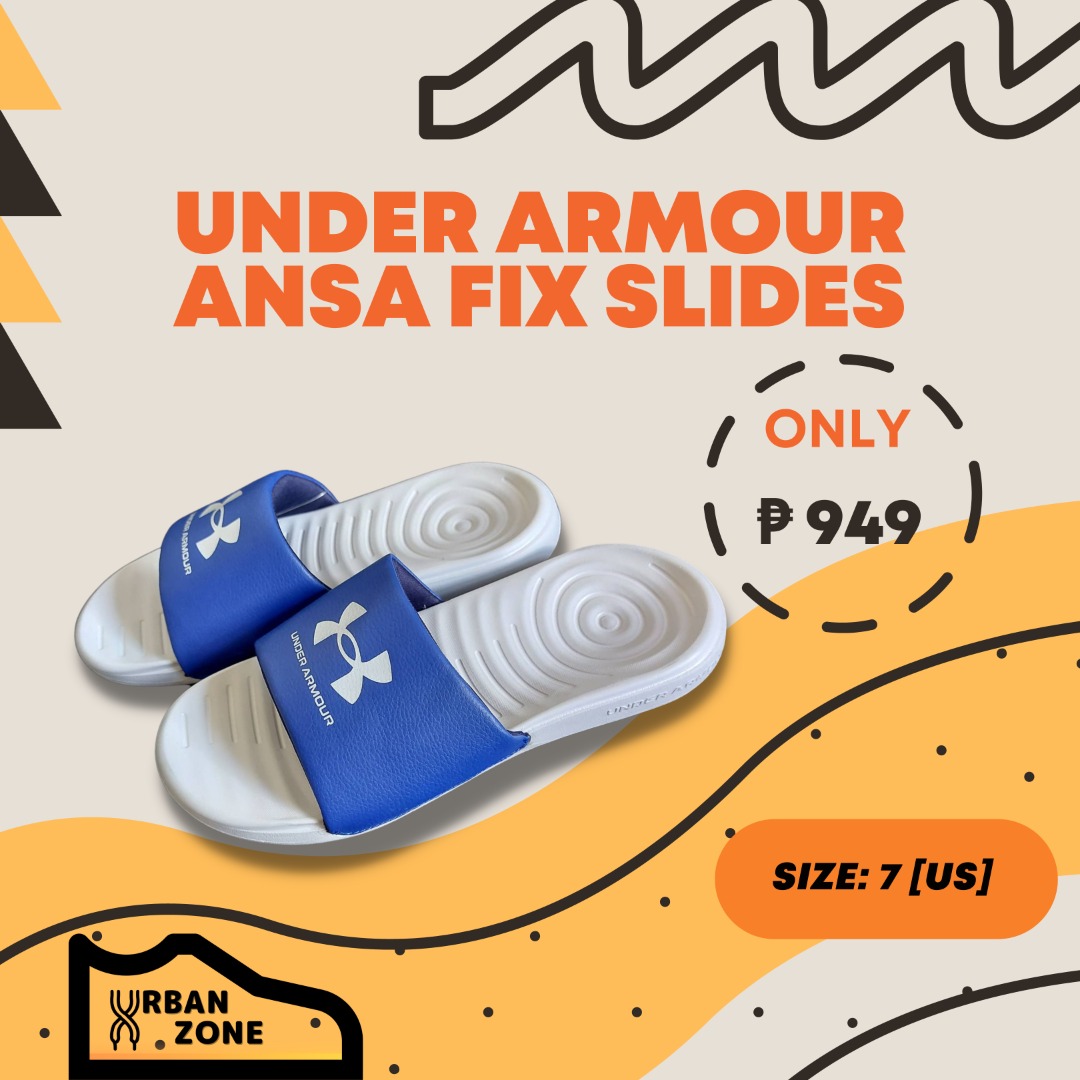 Under Armour Ansa Fix Slides, Men's Fashion, Footwear, Slippers ...