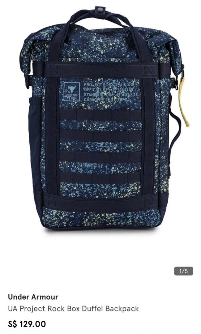Under Armour Project Rock Box duffel Backpack, Men's Fashion, Bags ...