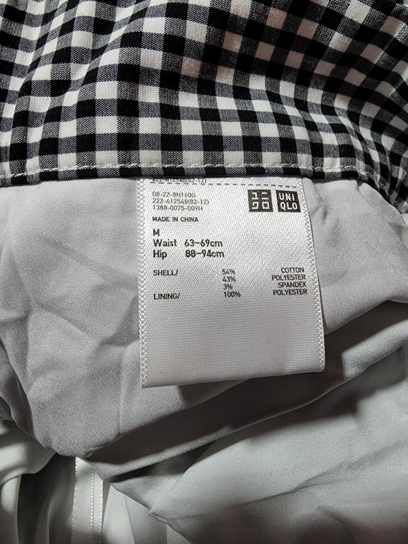 Uniqlo Checkered Midi Dress, Women's Fashion, Bottoms, Skirts on Carousell