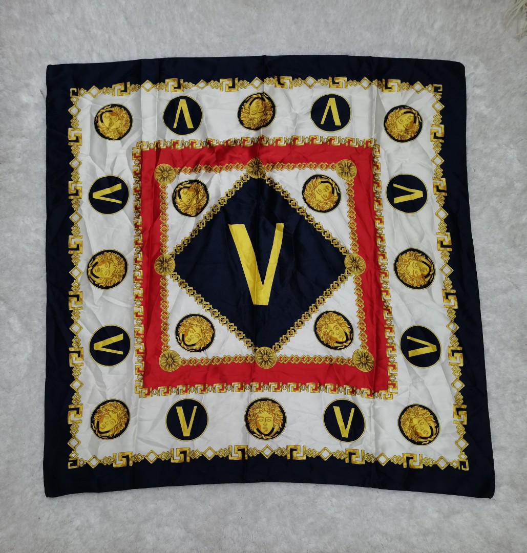 Versace authentic big logo, Luxury, Accessories on Carousell