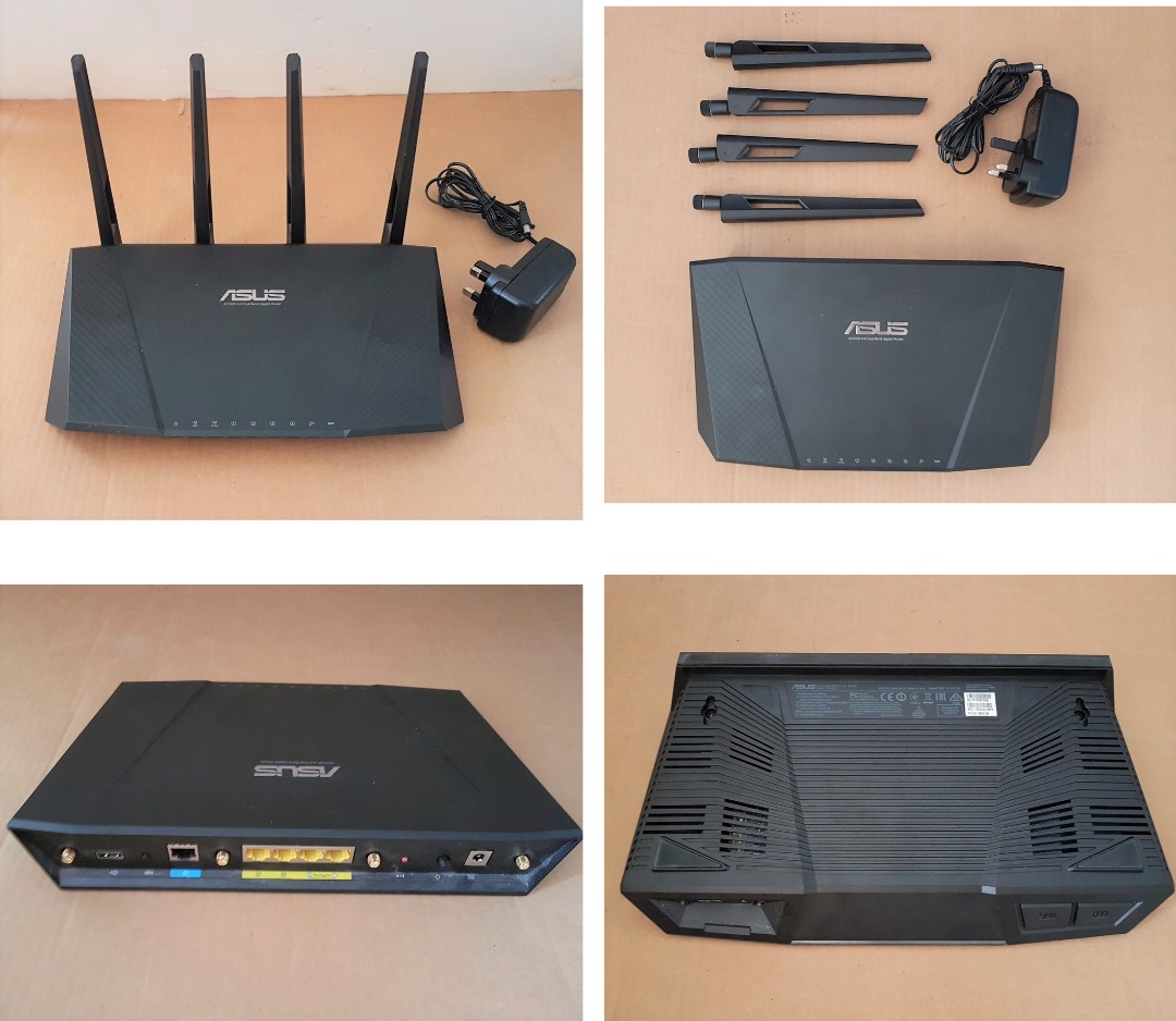 Versatile Asus AC2400 Dual-band Wireless Gigabit Router, superfast WIFI ...