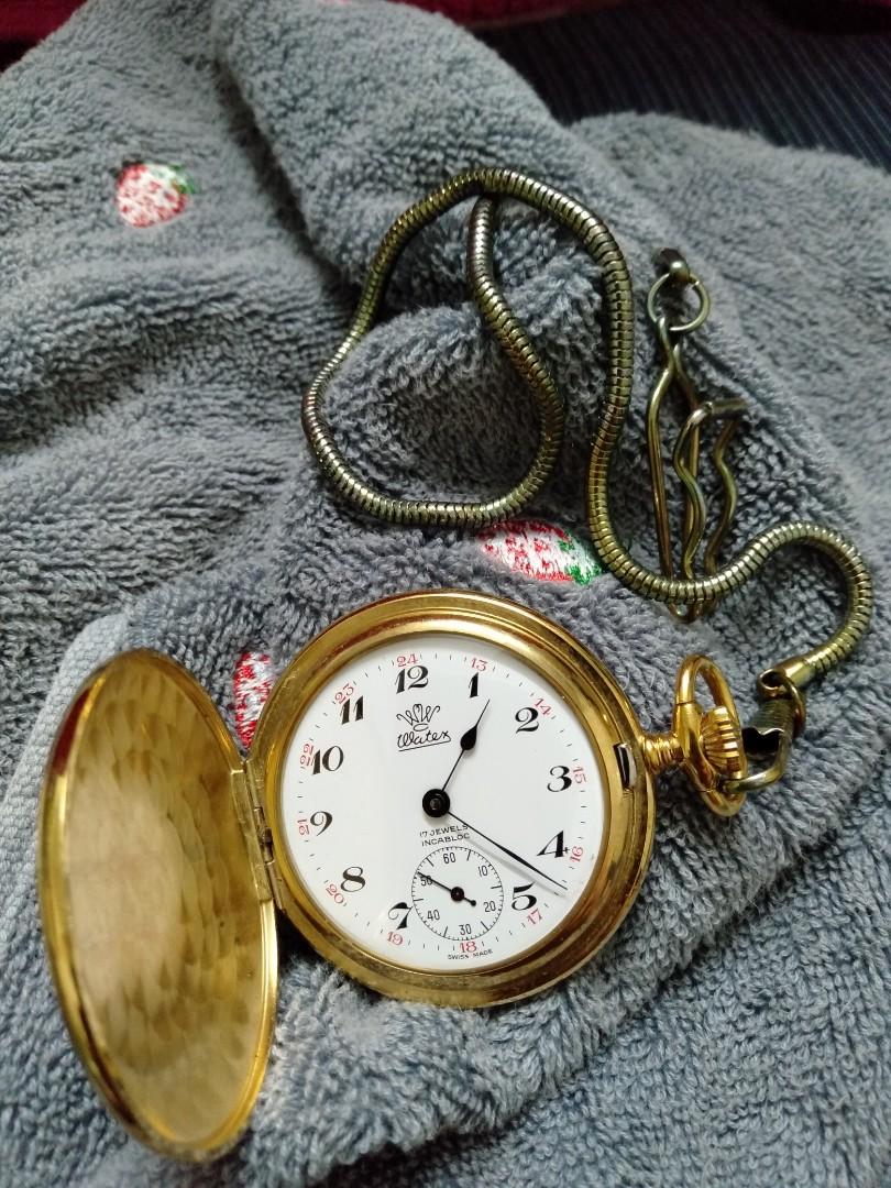 Vintage Watex Pocket Watch, Men's Fashion, Watches & Accessories ...