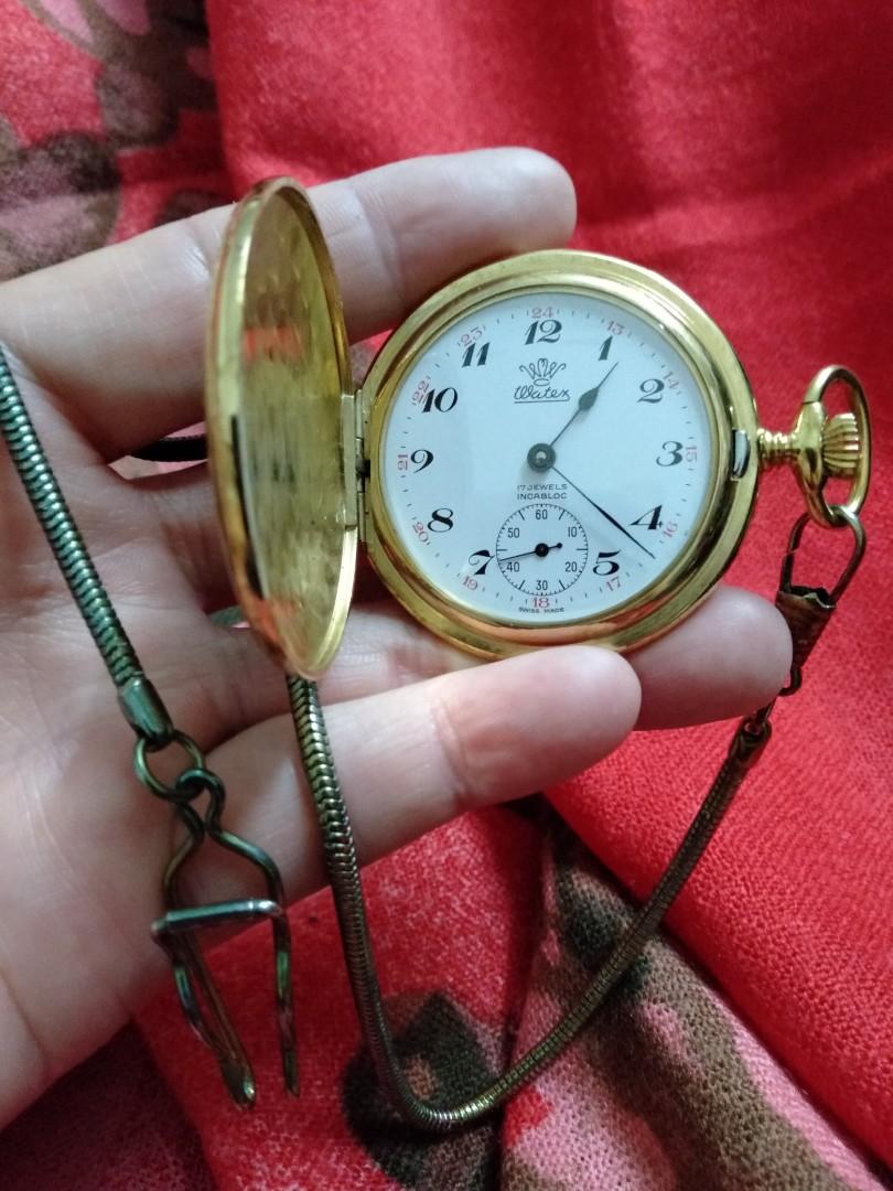 Vintage Watex Pocket Watch, Men's Fashion, Watches & Accessories ...