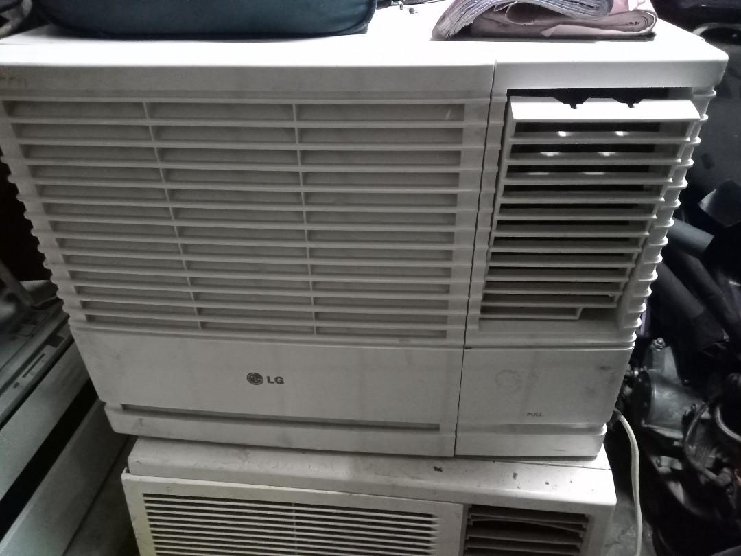 Window type Aircon LG 1hp, TV & Home Appliances, Air Conditioning and ...