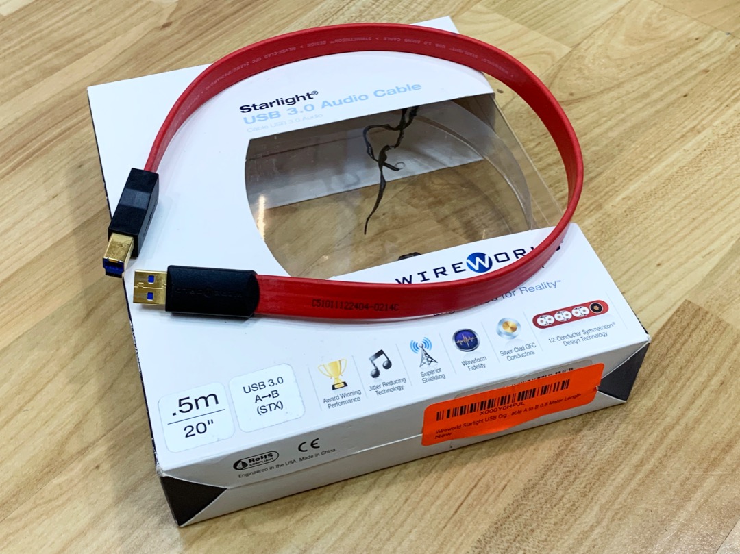Wireworld STARLIGHT USB 3.0 (A to B) Audio Cable 0.5m, Audio, Other ...