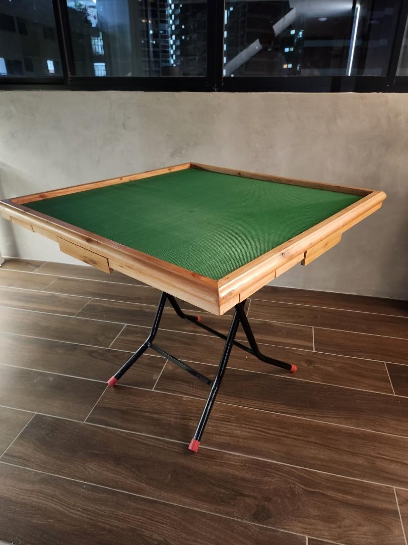 Wooden Mahjong Table, Furniture & Home Living, Furniture, Tables & Sets ...