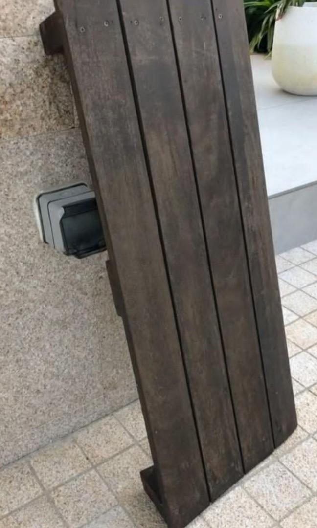 Wooden ramp for trolley and wheel chair, Furniture & Home Living ...