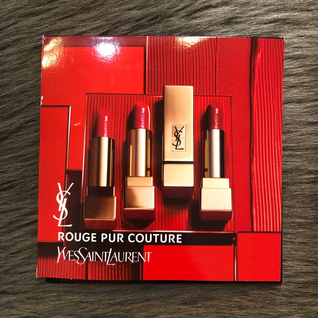 YSL ROUGE pur couture sampler card, Beauty & Personal Care, Face ...