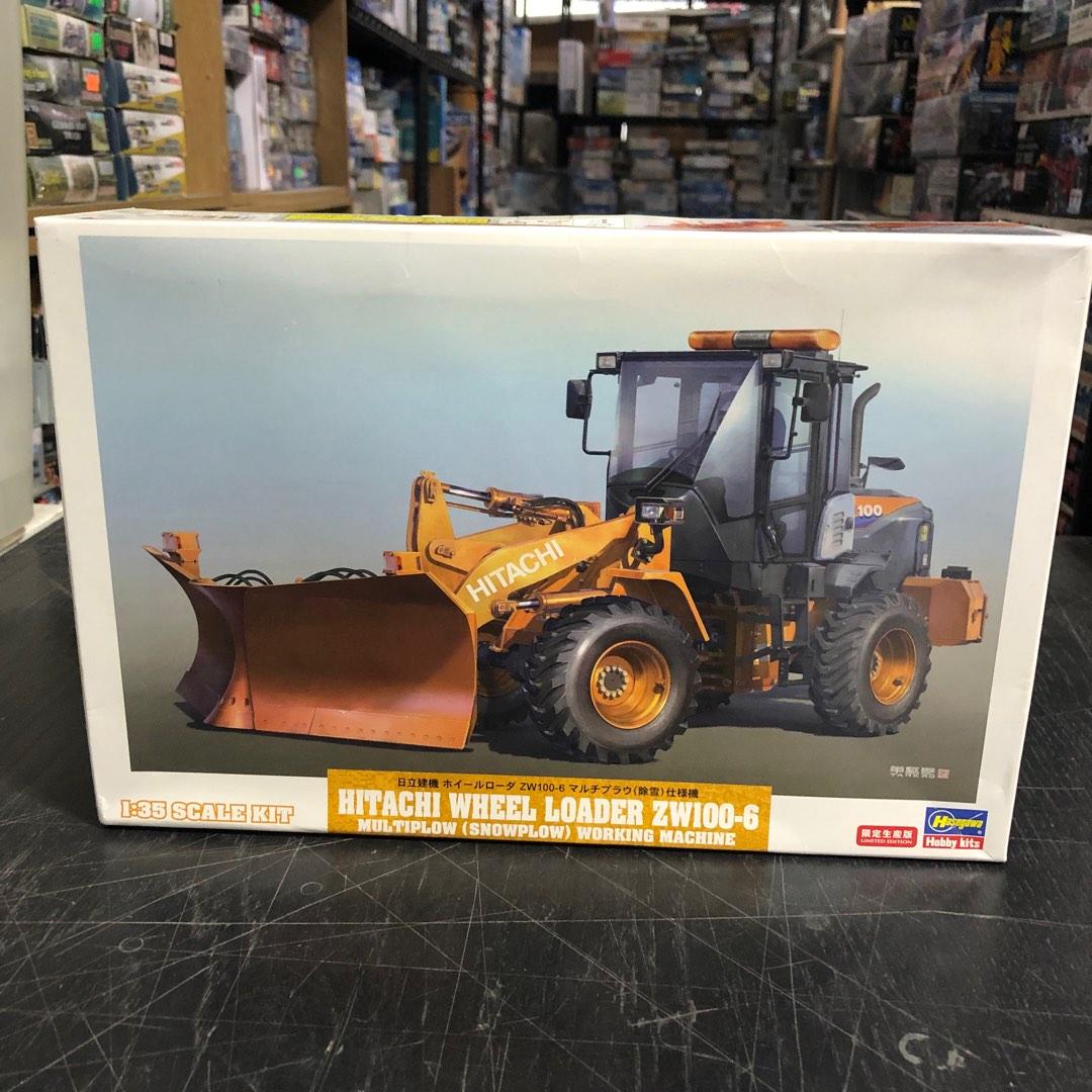 1/35 Hasegawa Hitachi Wheel Loader ZW100-6 Model Kit, Hobbies & Toys, Toys & Games on Carousell