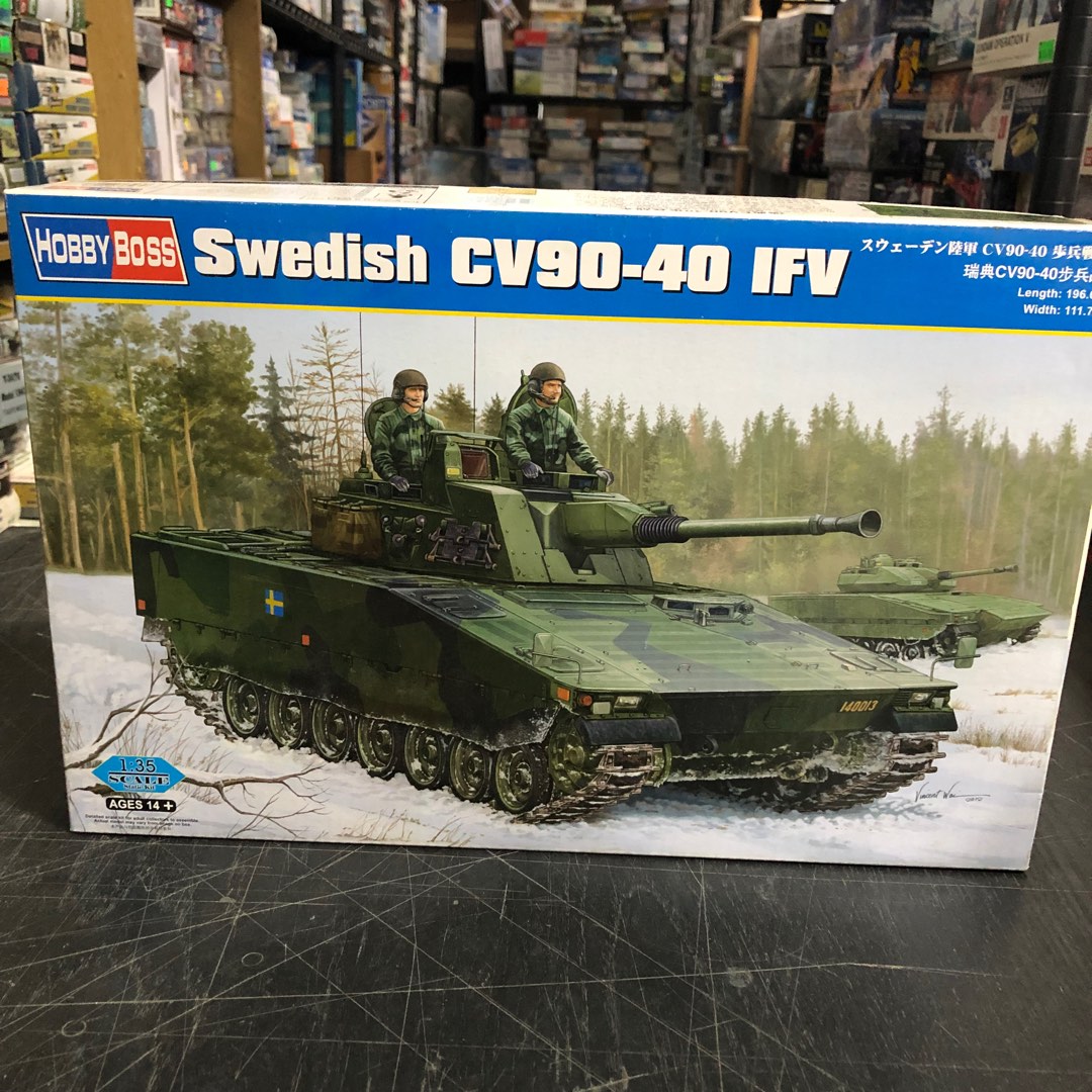 1/35 Hobby Boss Swedish CV90-40 IFV Model Kit, Hobbies & Toys, Toys & Games on Carousell