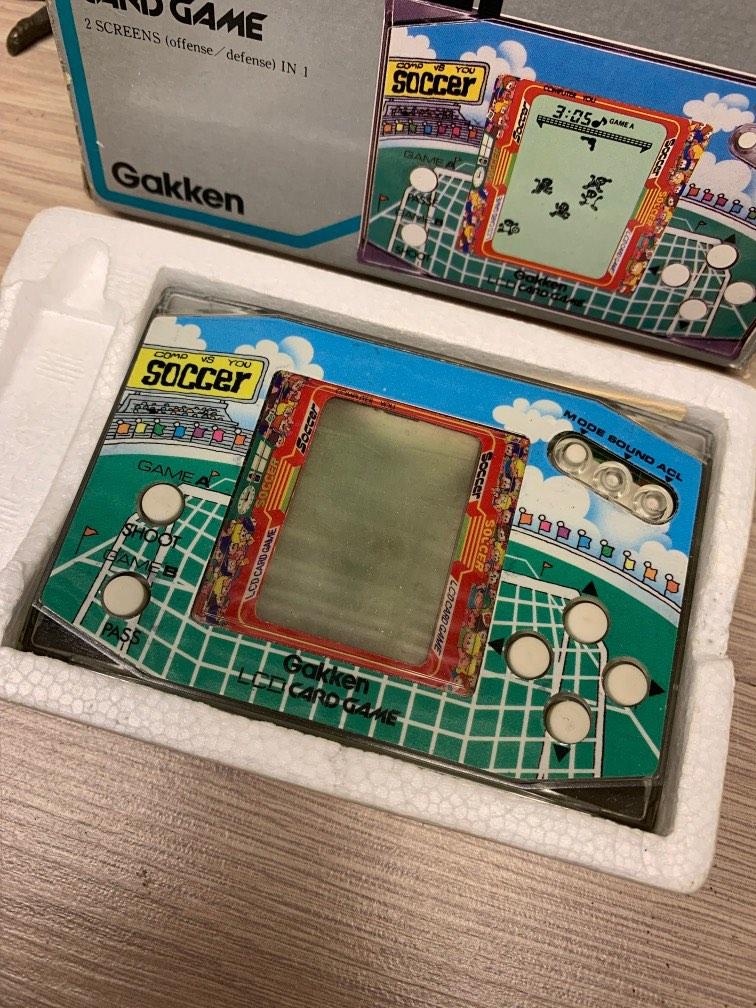 [15 UPLD 057] Gakken Soccer LCD Card Game, Hobbies & Toys, Memorabilia & Collectibles, Vintage ...