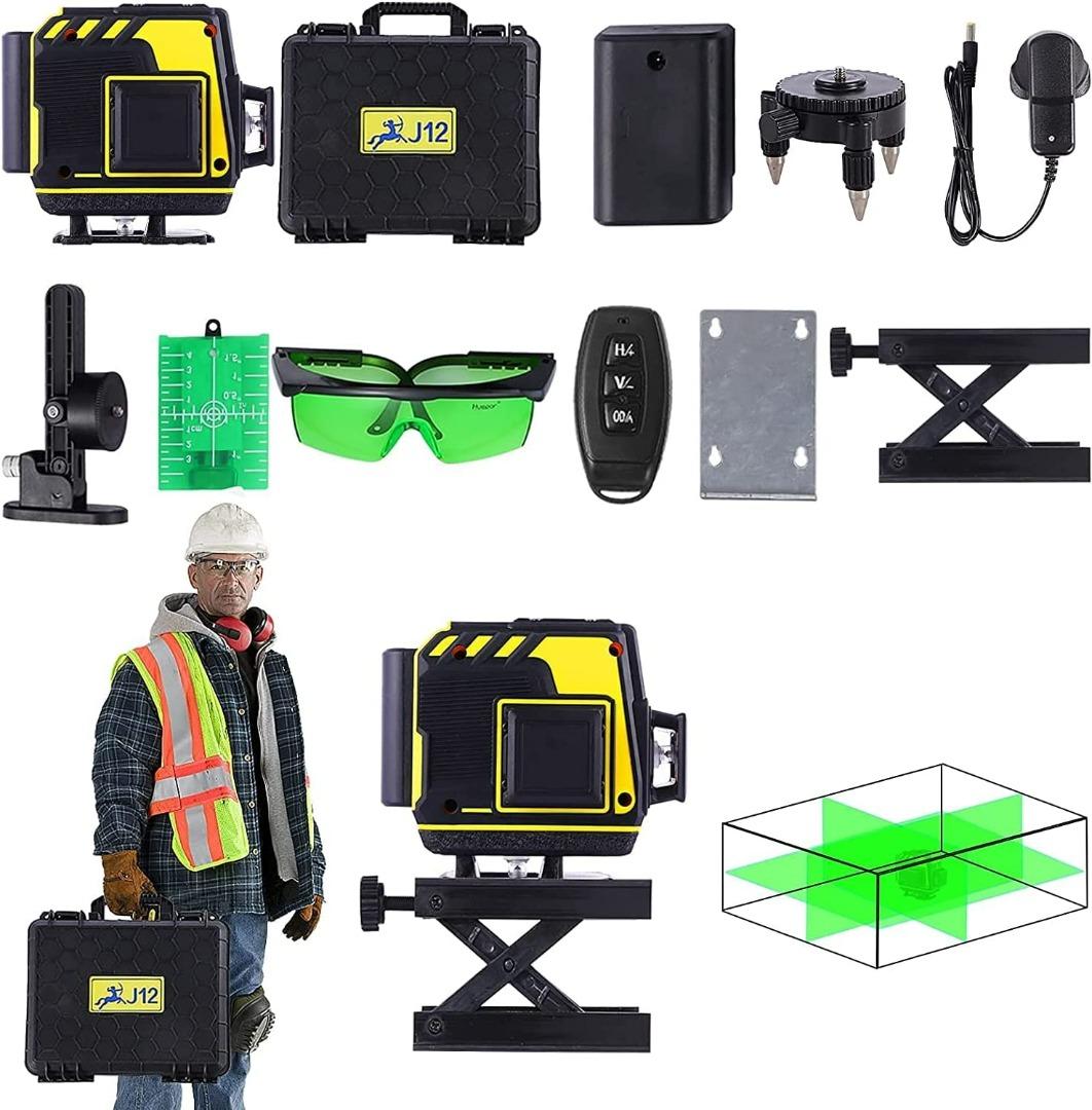 1806 Elikliv 360 Laser Level Self Leveling 12 Lines Laser Level Tool With Eye Protection