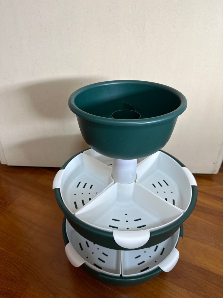 3 tier lazy Susan style food display tray, Furniture & Home Living ...