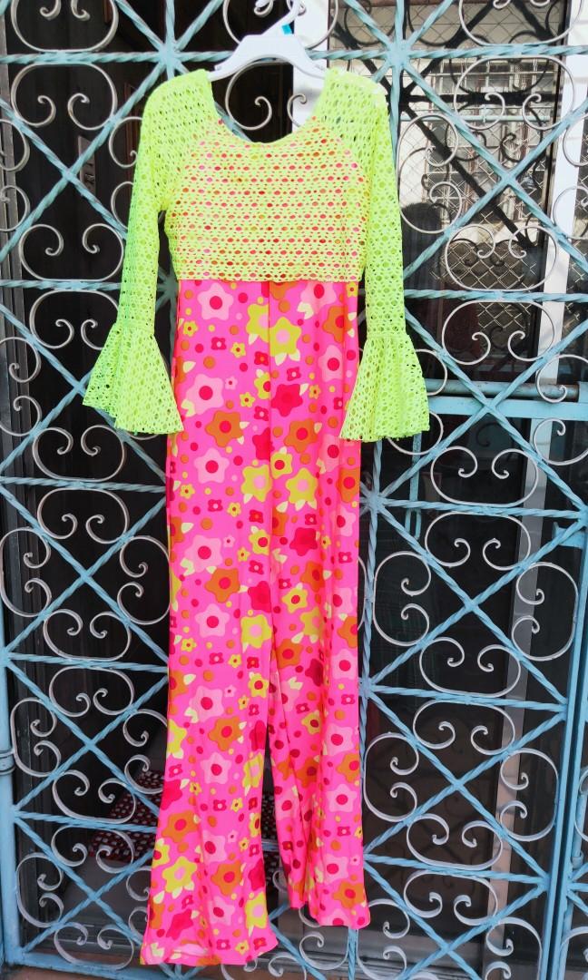 70s neon costume, Babies & Kids, Babies & Kids Fashion on Carousell